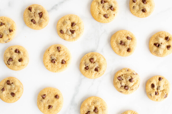 Miniature Chocolate Chip Cookies