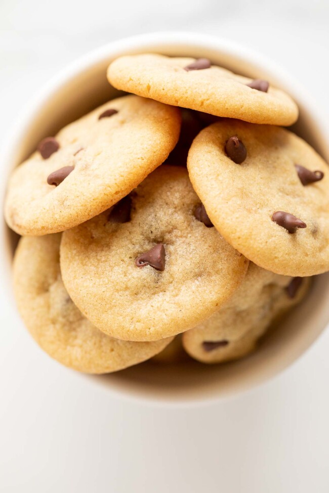Miniature Chocolate Chip Cookies