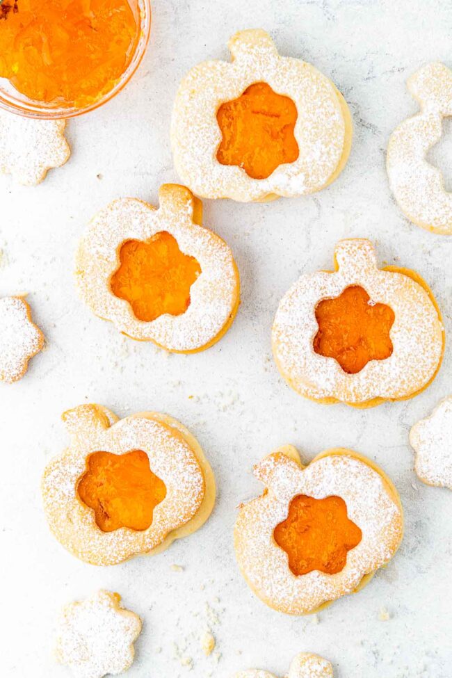 Pumpkin Cut-Out Sandwich Cookies | Easy Cookie Recipes